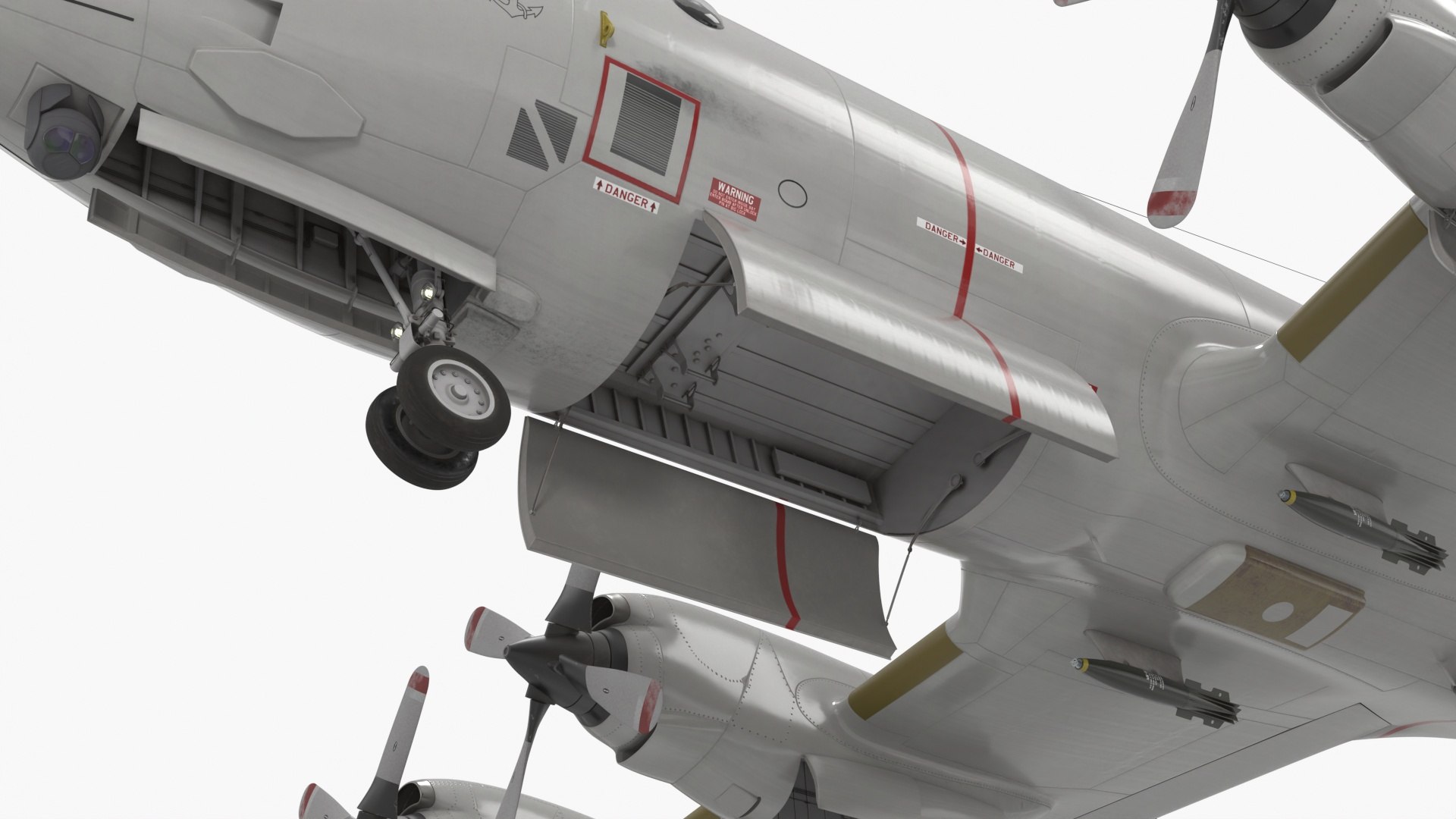 German Navy P3 Orion ASW Aircraft Rigged For Cinema 4D 3D Model ...