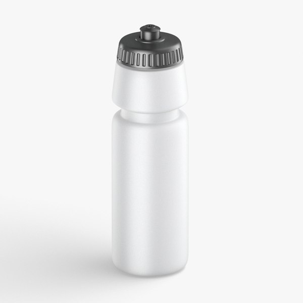 Plastic Sport Bottle - water botle with cap 3D model - TurboSquid 2028848