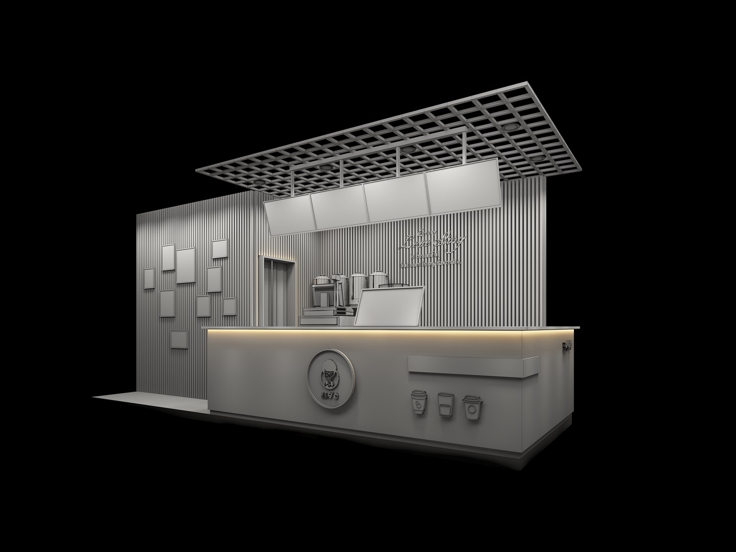 3D Milk Tea Shop - TurboSquid 2342978