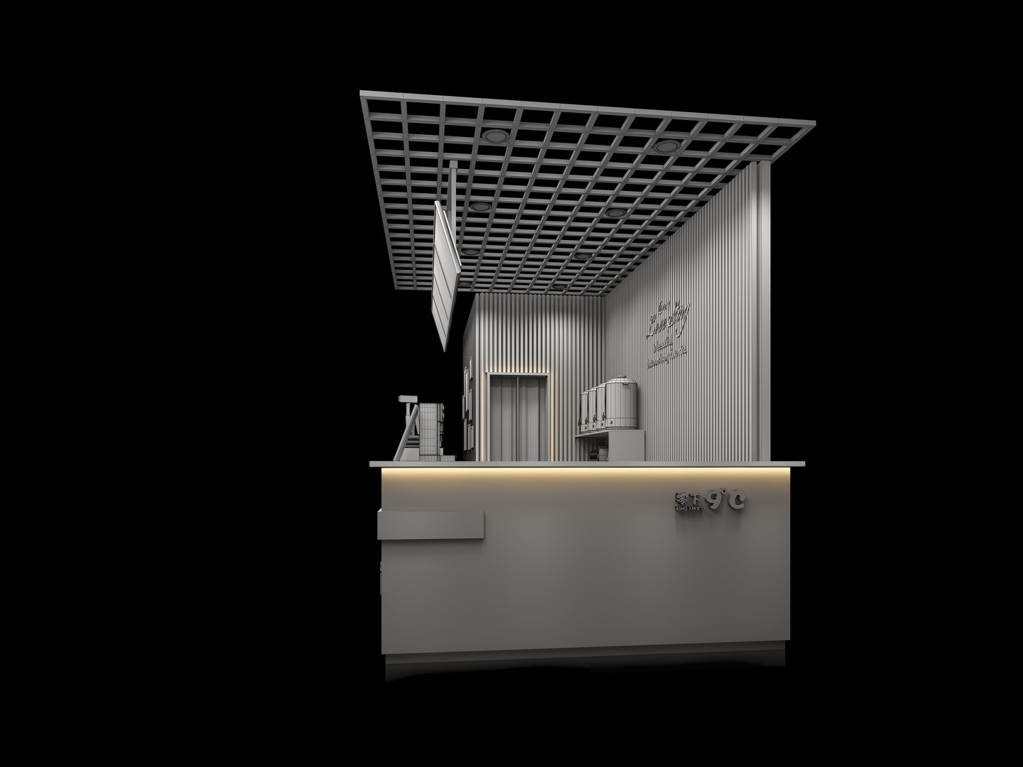 3D Milk Tea Shop - TurboSquid 2342978