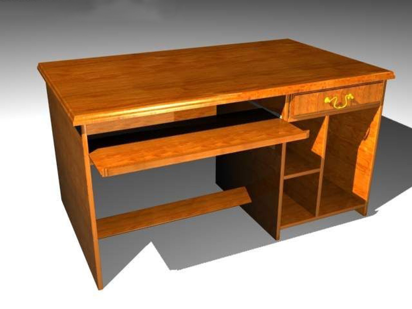 3d model computer table