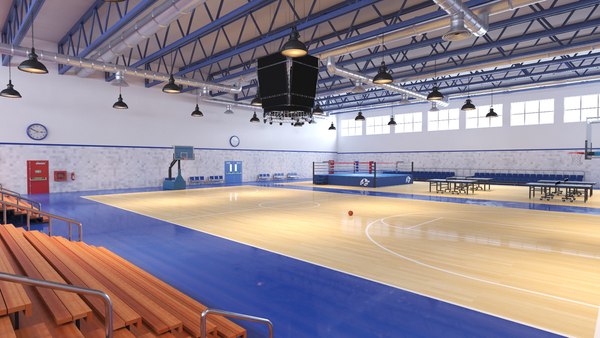 Real sports hall 3D model - TurboSquid 1605846