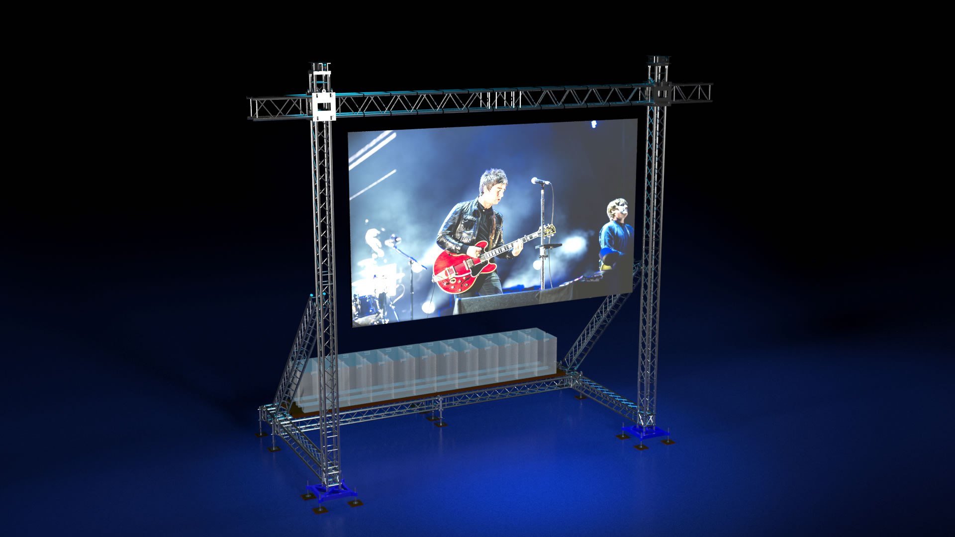 Screen outdoor 3D model - TurboSquid 1673157