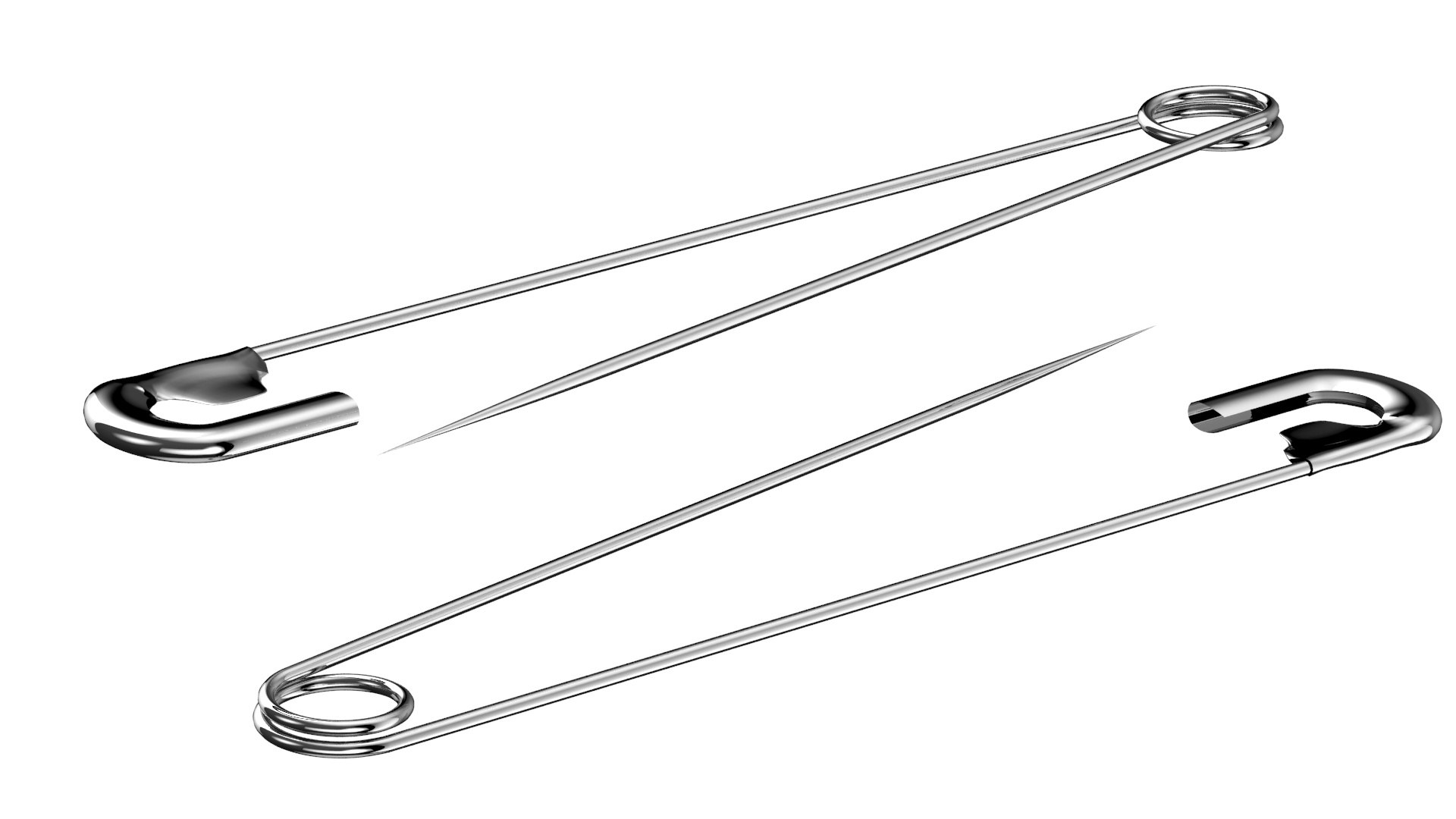 Safety Pin 3d Model Turbosquid 2315802