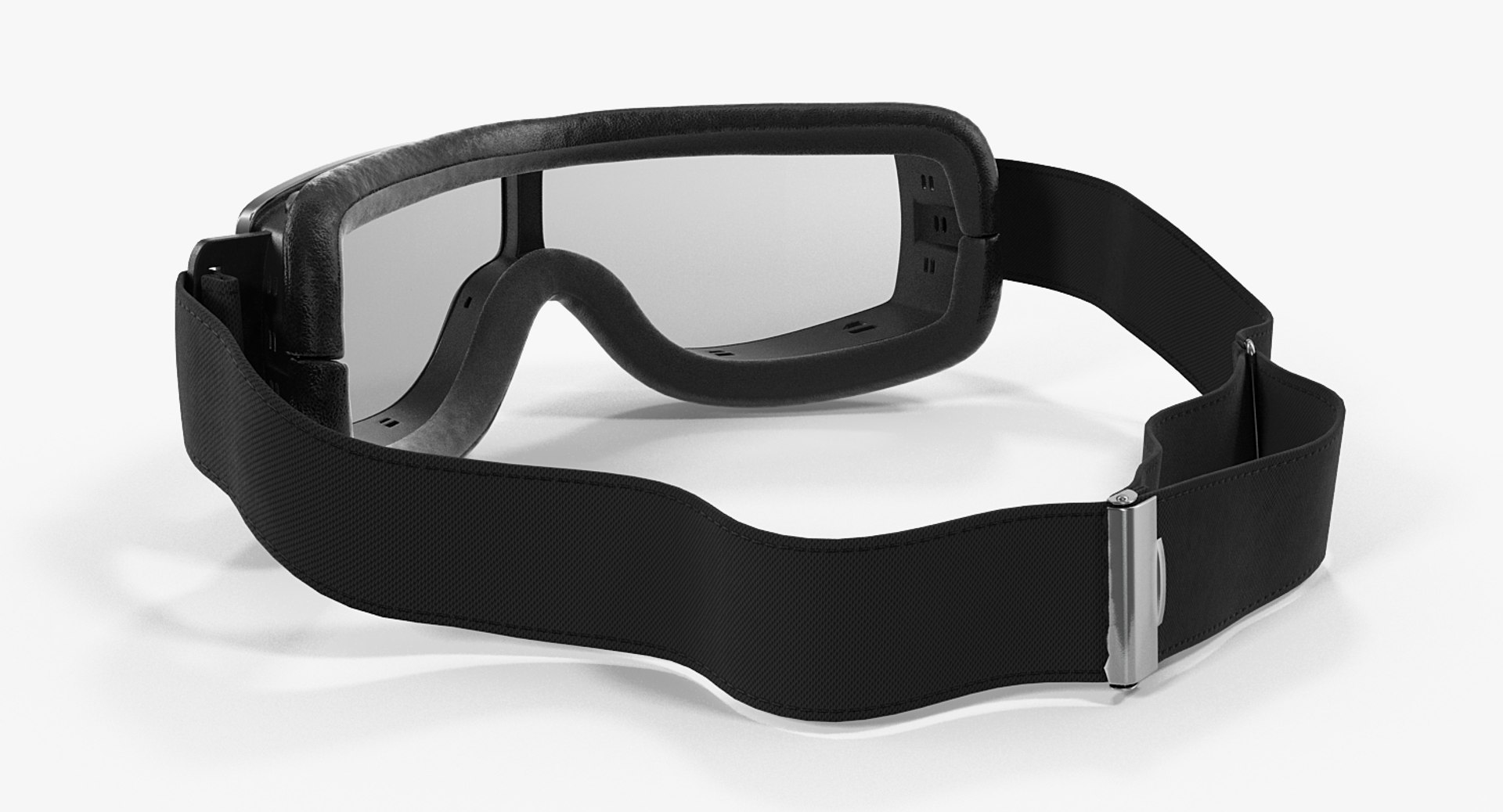 Retro Pilot Goggles Black 3D Model - TurboSquid 1418871