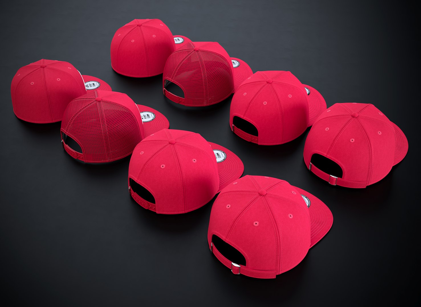 3D Model Baseball Cap Red - TurboSquid 2038009