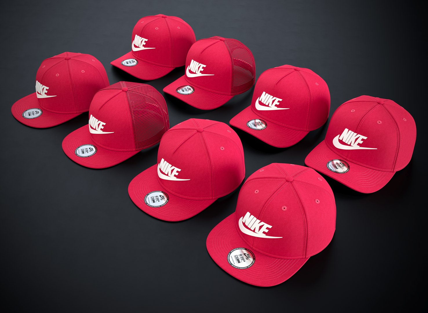 3D Model Baseball Cap Red - TurboSquid 2038009