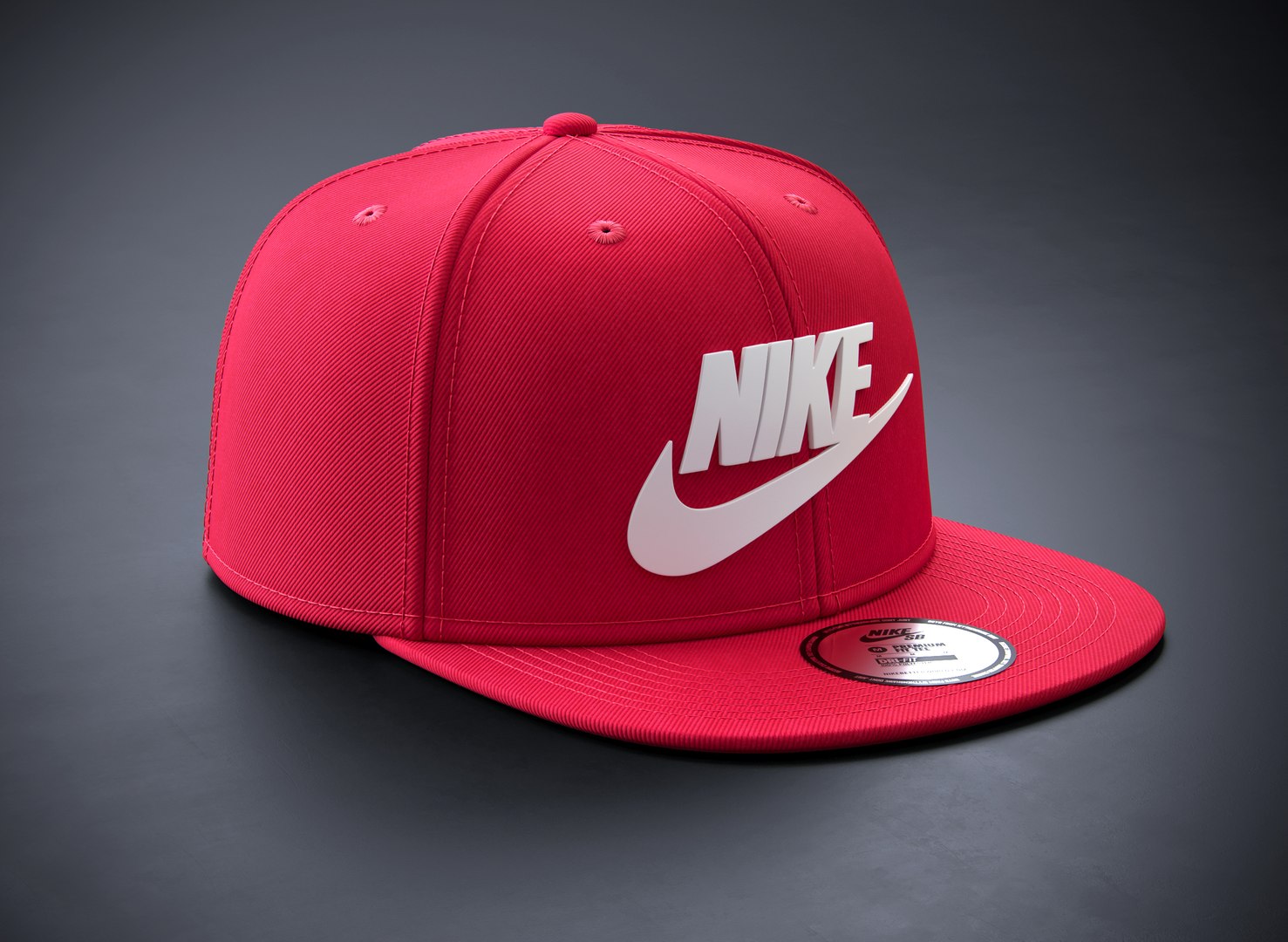 3D Model Baseball Cap Red - TurboSquid 2038009