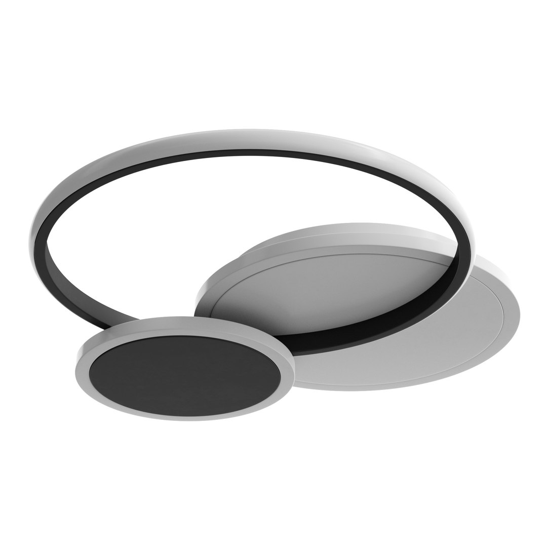 Metal LED Ceiling Lamp Black and White ZAMI3D模型 - TurboSquid 1952256