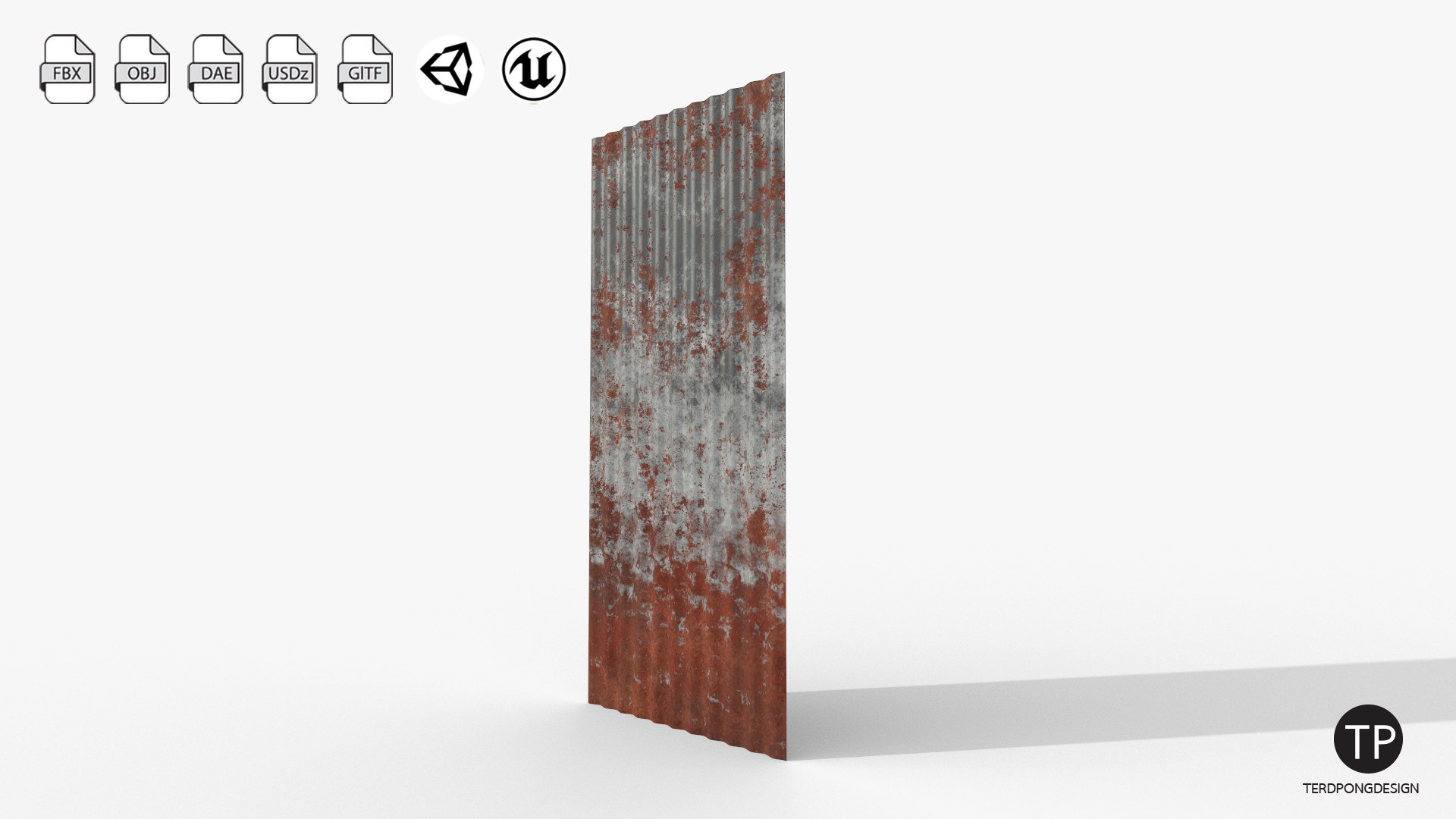 Roof Old Galvanized Model - TurboSquid 1547235