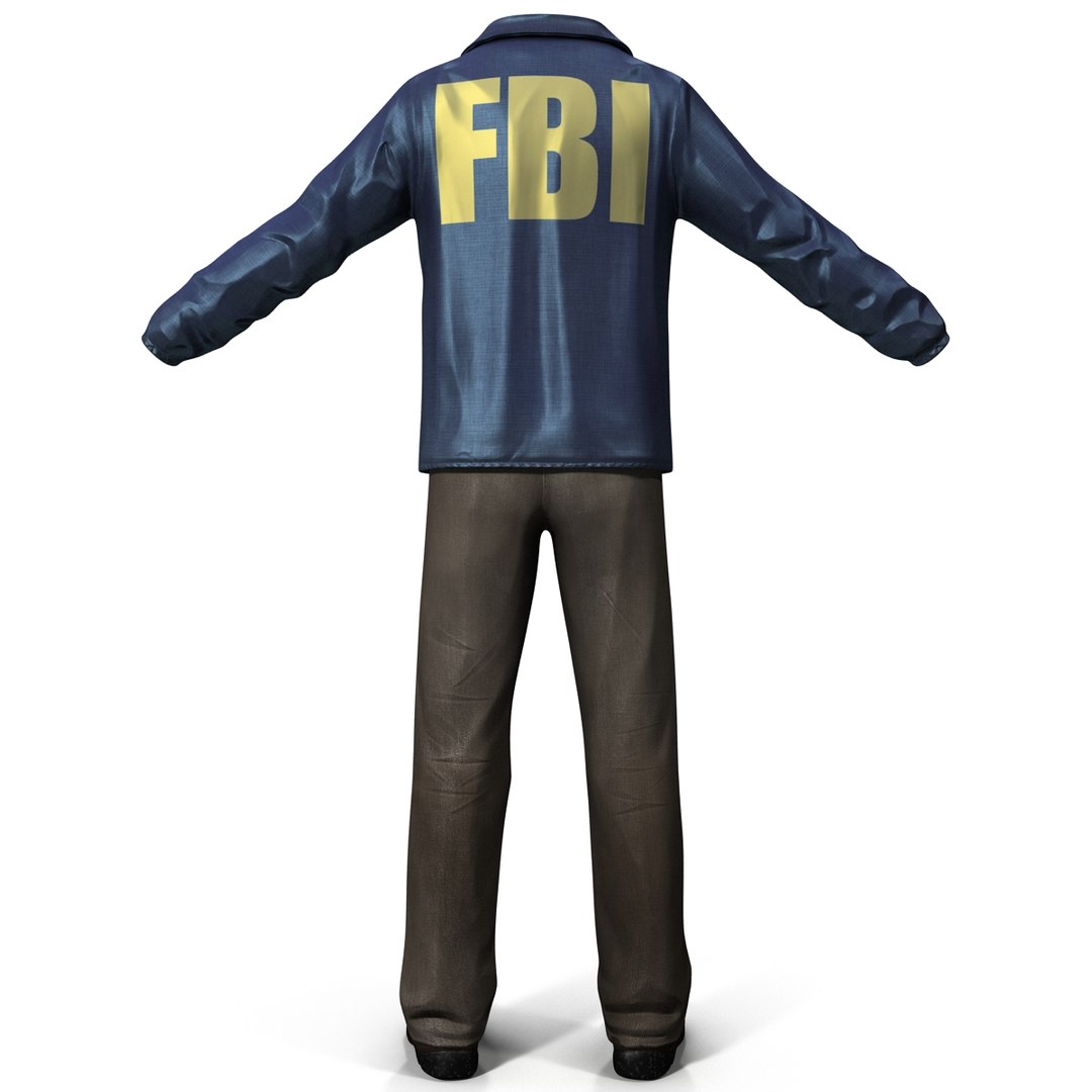 3d model fbi agent clothes