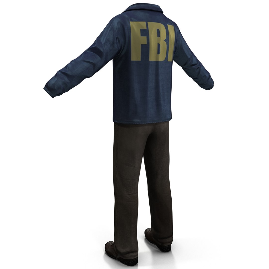3d model fbi agent clothes