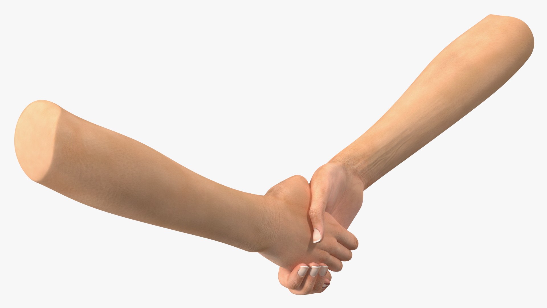 3D Handshake Female Hand Rigged Model - TurboSquid 2114150