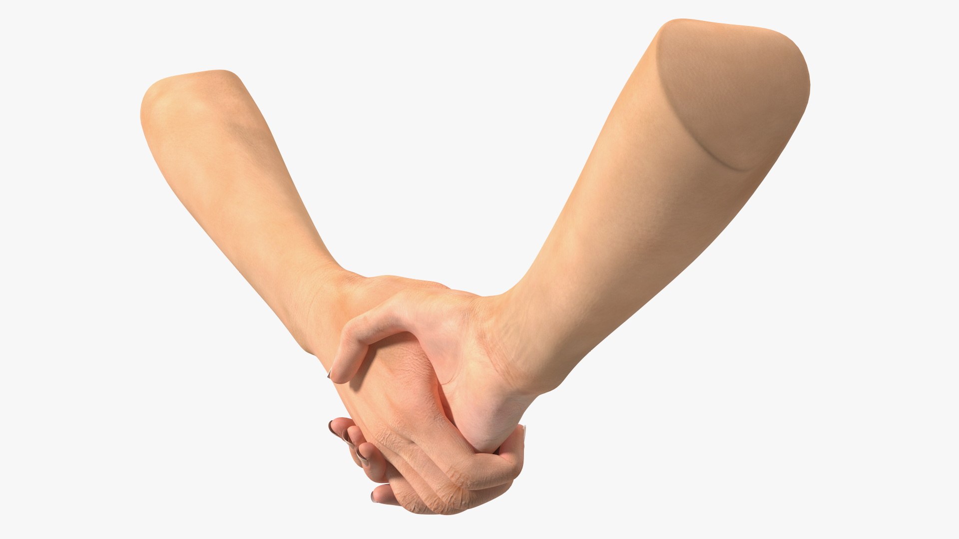 3D Handshake Female Hand Rigged Model - TurboSquid 2114150