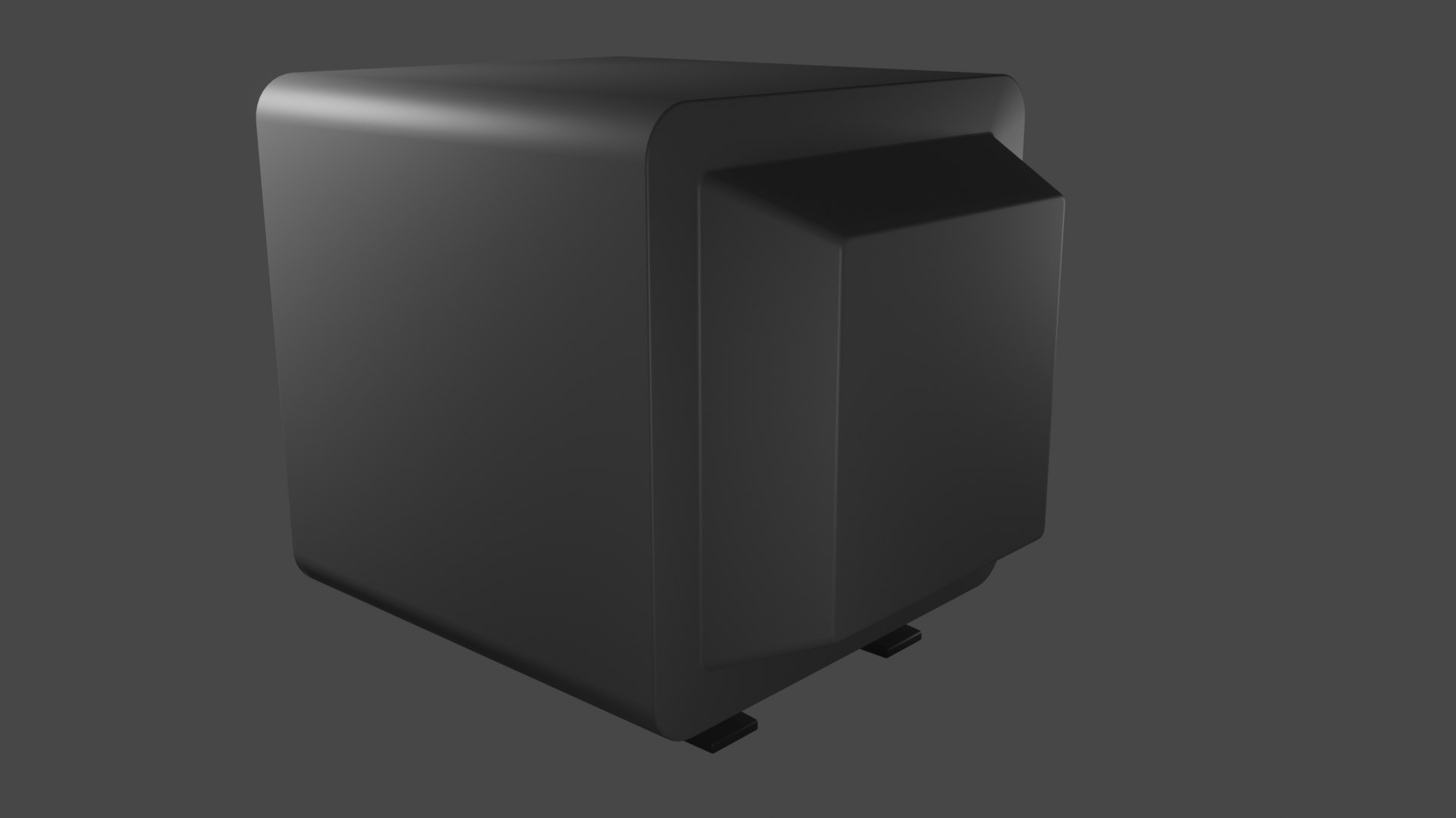 Simple Old CRT MonitorTV 3D Model - TurboSquid 1974168