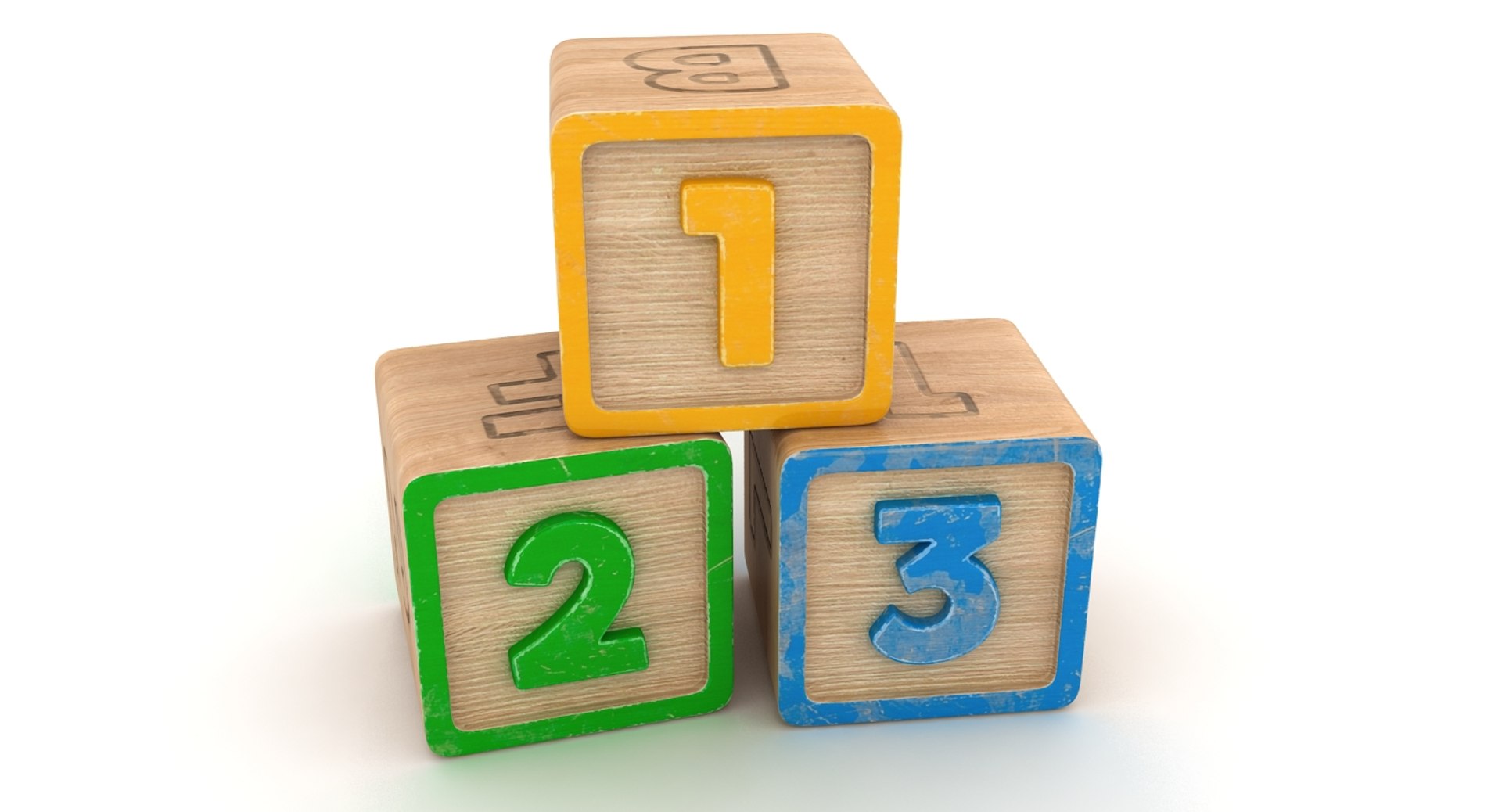 123 Blocks Model - TurboSquid 1281004