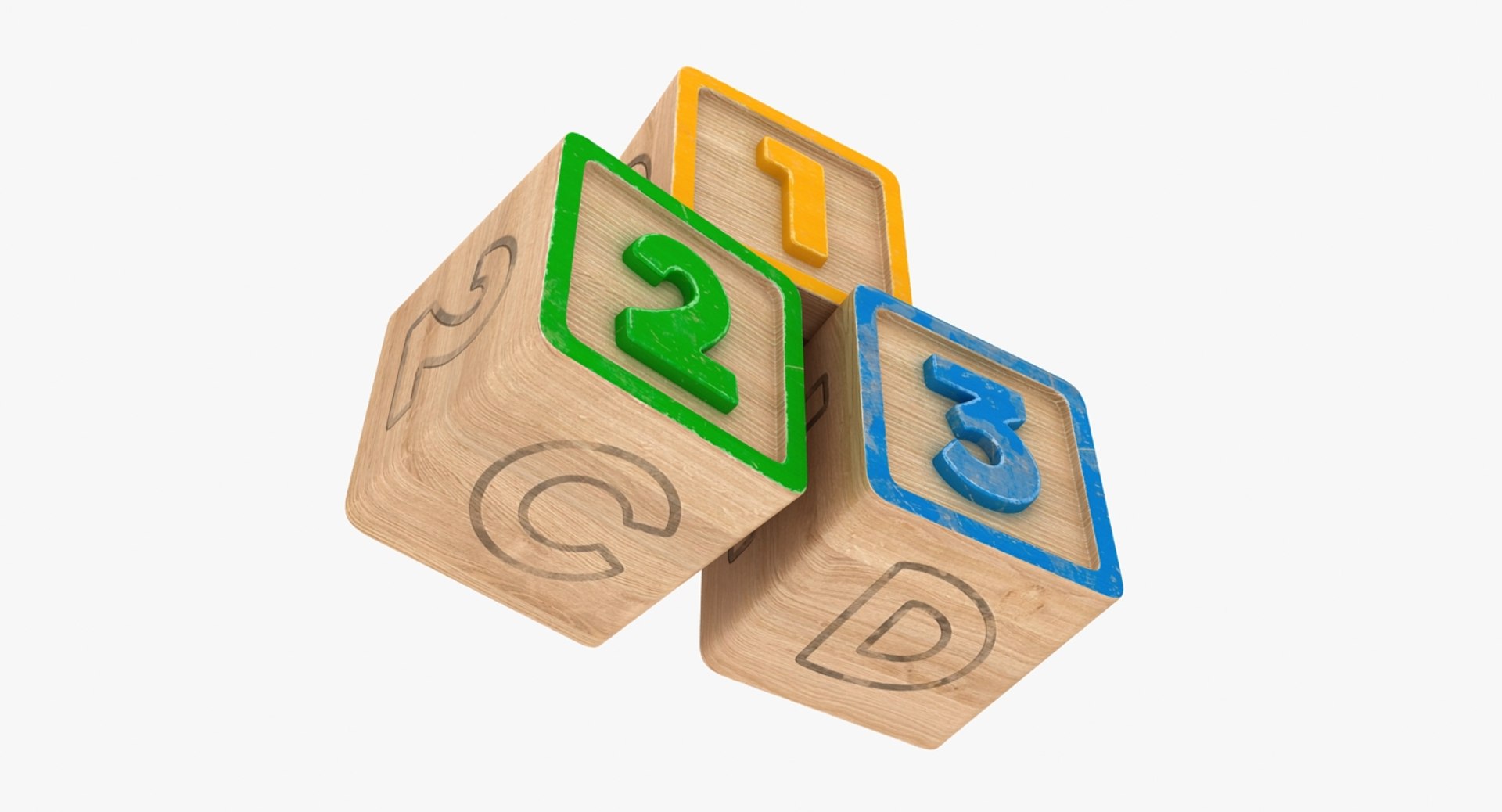 123 Blocks Model - TurboSquid 1281004