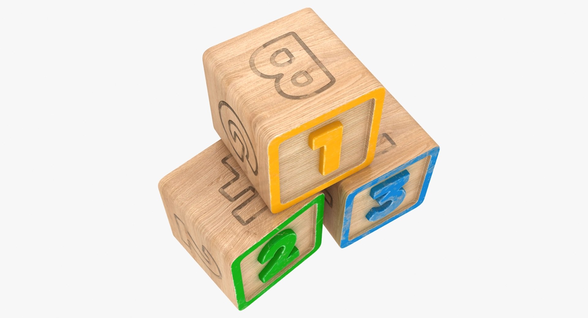 123 Blocks Model - TurboSquid 1281004