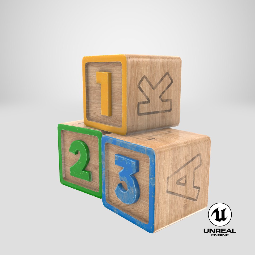 123 blocks model - TurboSquid 1281004