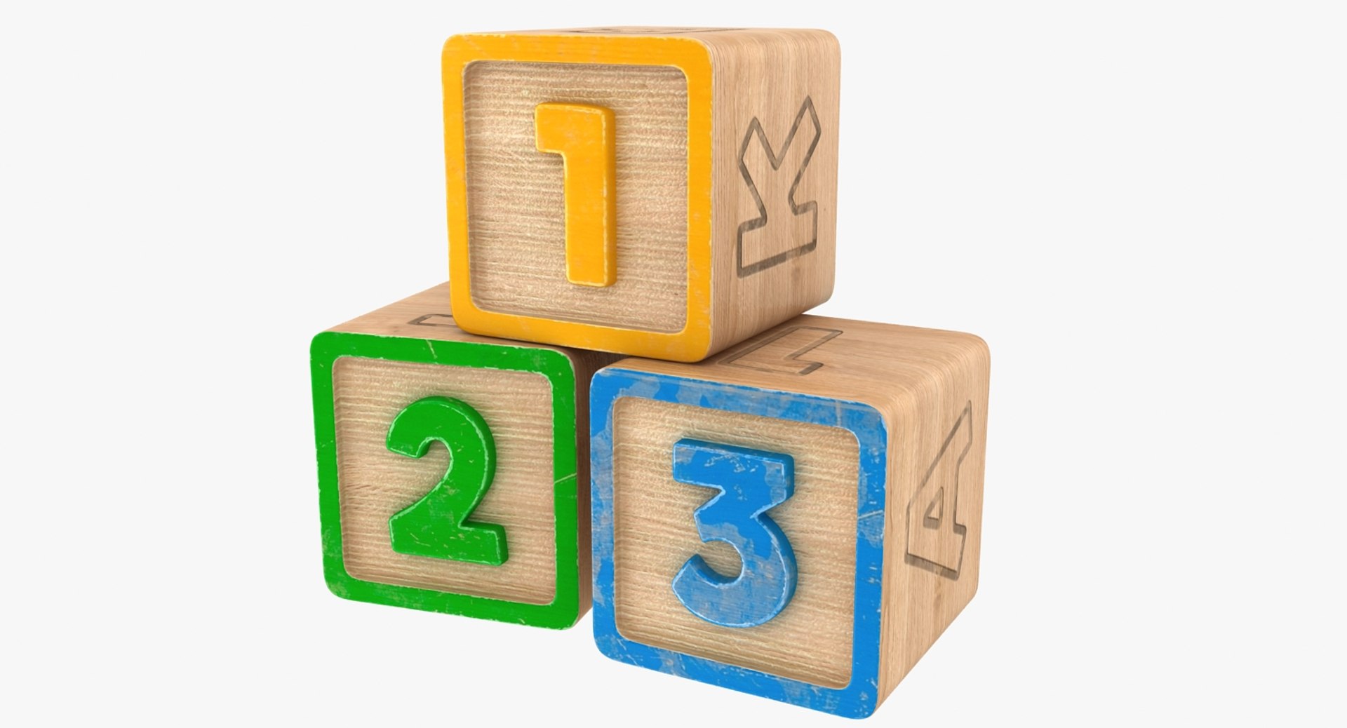 123 Blocks Model - TurboSquid 1281004