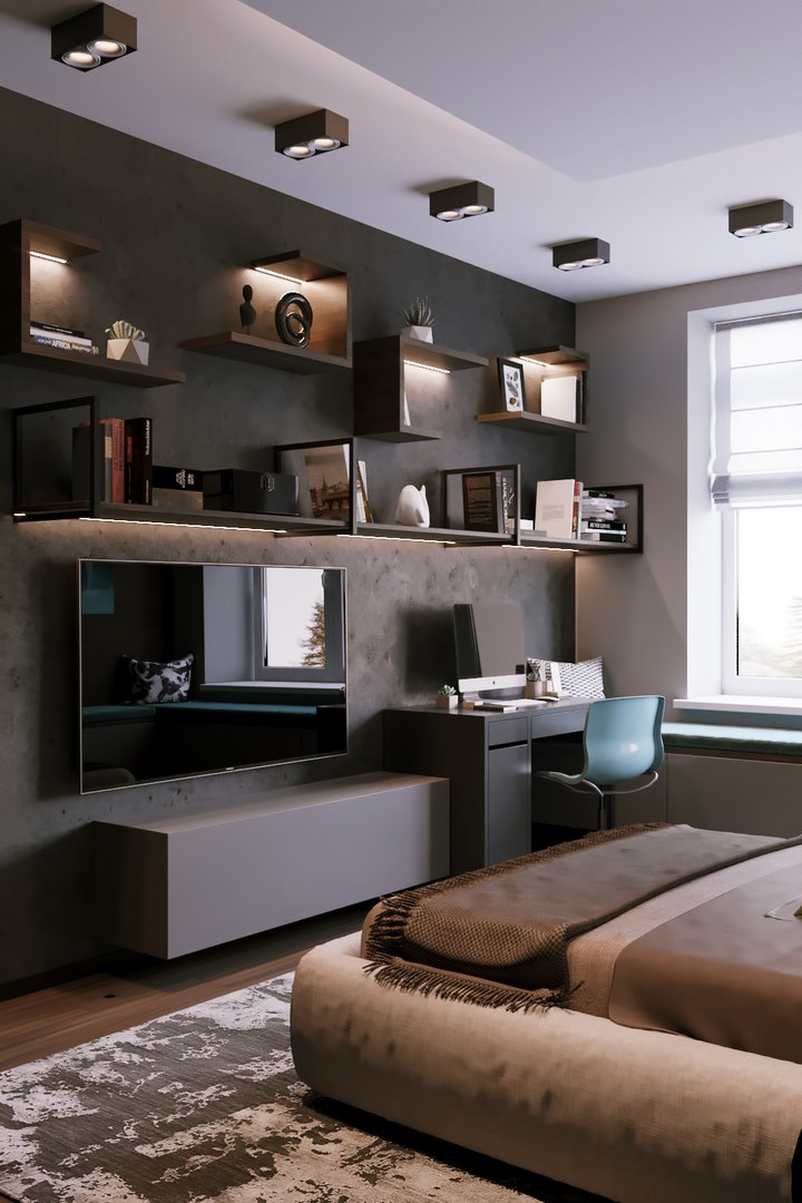 3D Interior Design Boys Scene Model - TurboSquid 1498748