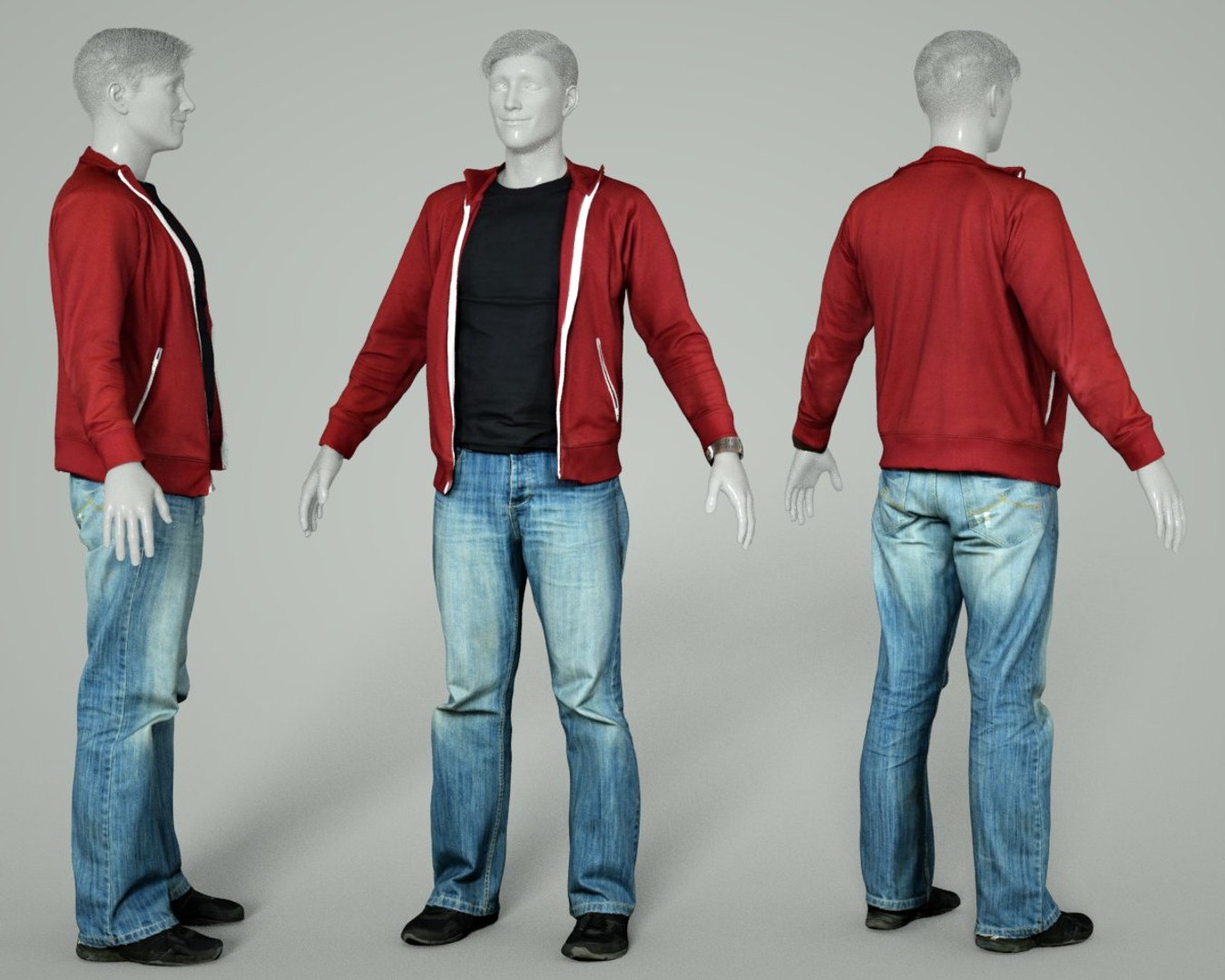 Male Clothing Outfit 3D - TurboSquid 1329825