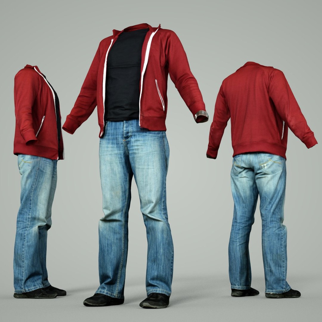 Male Clothing Outfit 3D - TurboSquid 1329825