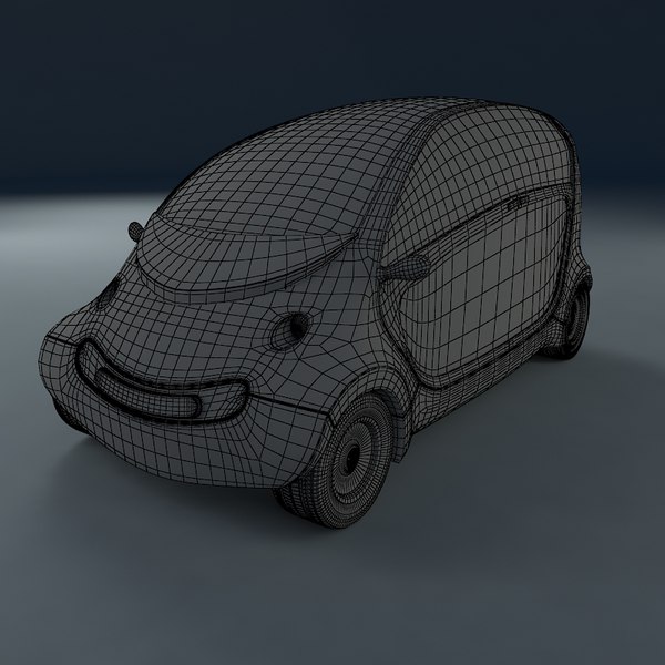 3d 3ds futuristic car peapod