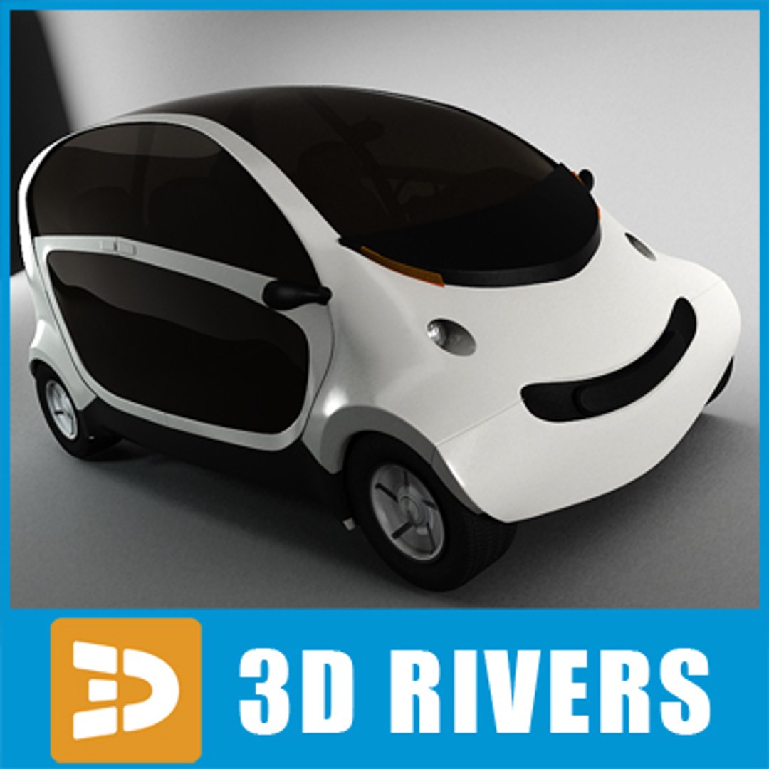 3d 3ds Futuristic Car Peapod