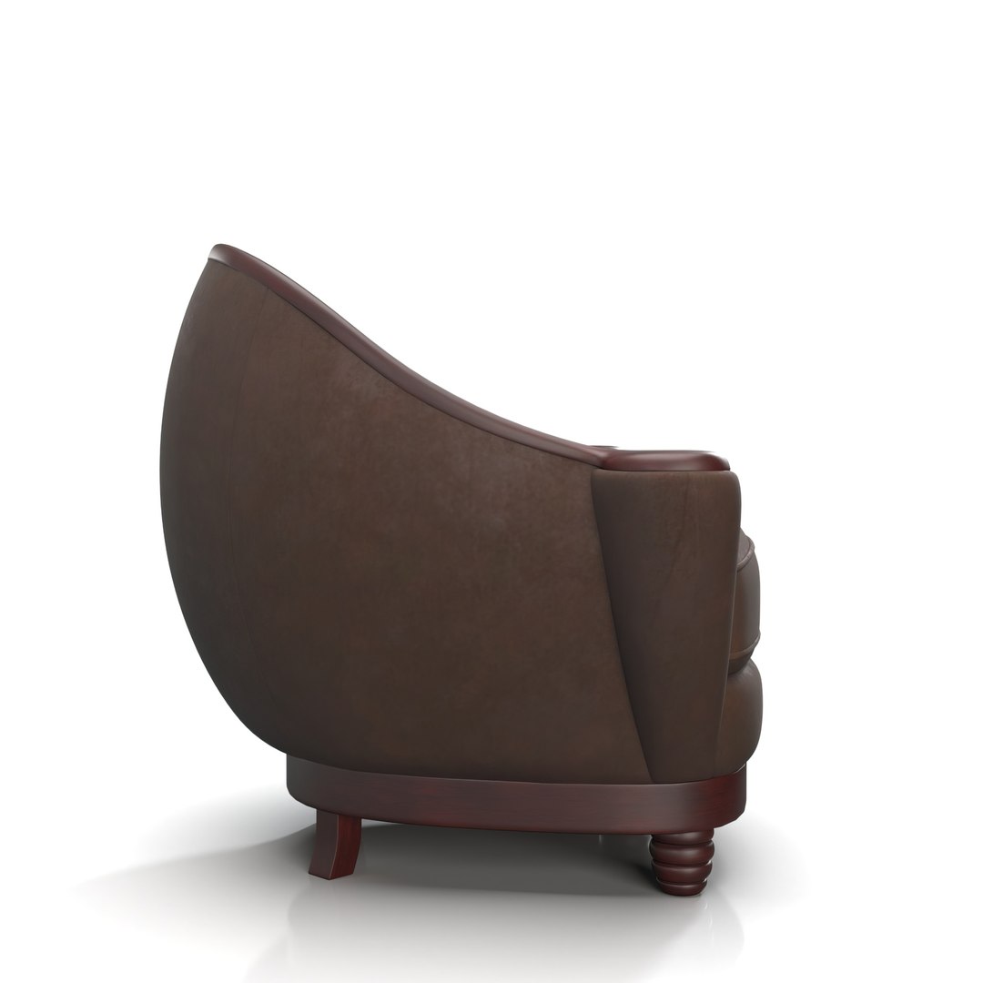Bergere Lounge Armchair PBR 3D Model - TurboSquid 2209084