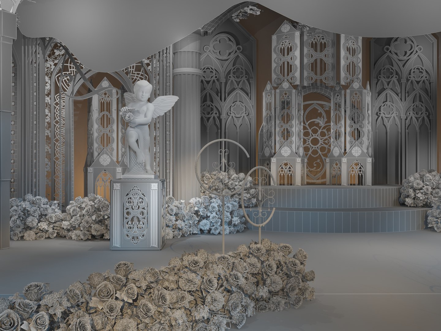 Wedding Banquet Hall 3 3D Model - TurboSquid 1915063