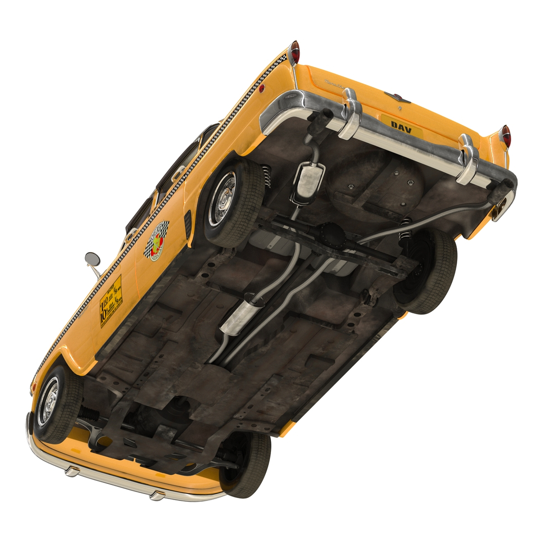 3d model old nyc checker cab