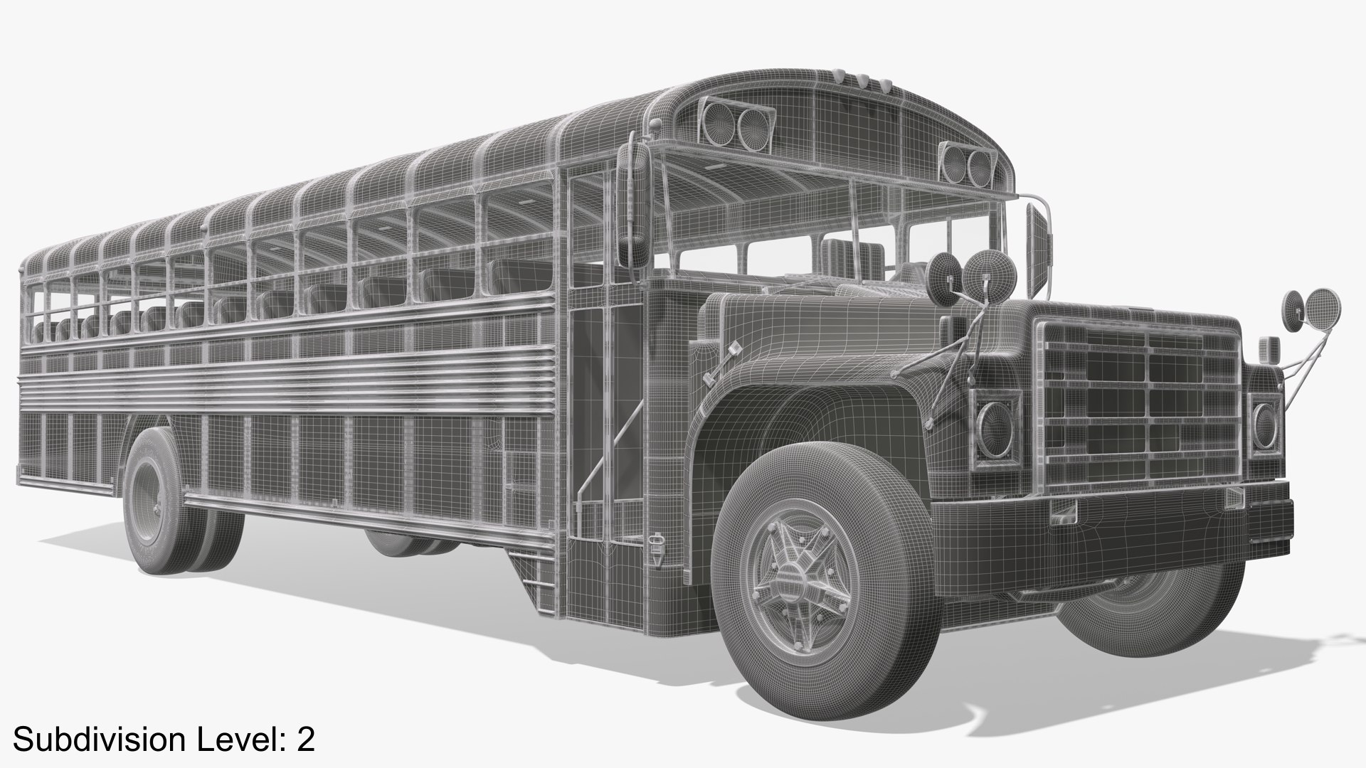 3D Vintage Bus Rigged - TurboSquid 2395488