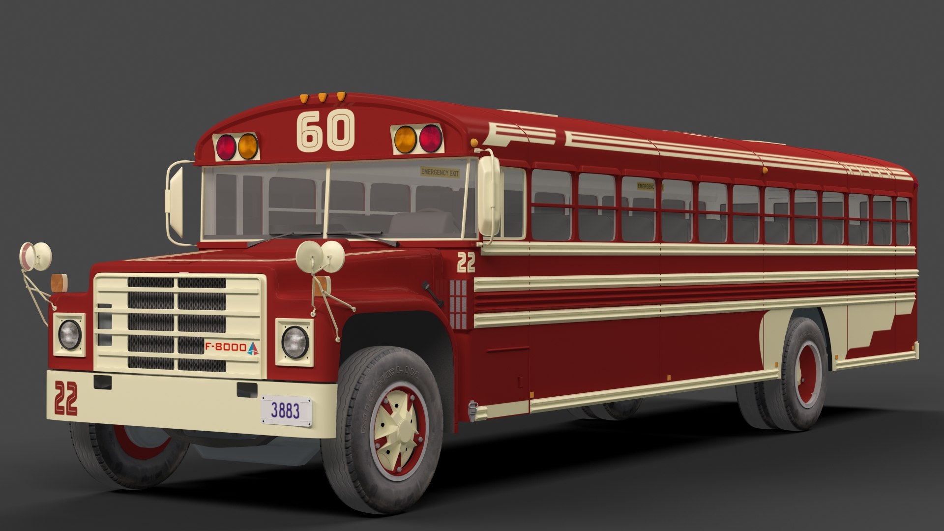 3D Vintage Bus And School Bus - TurboSquid 2437092