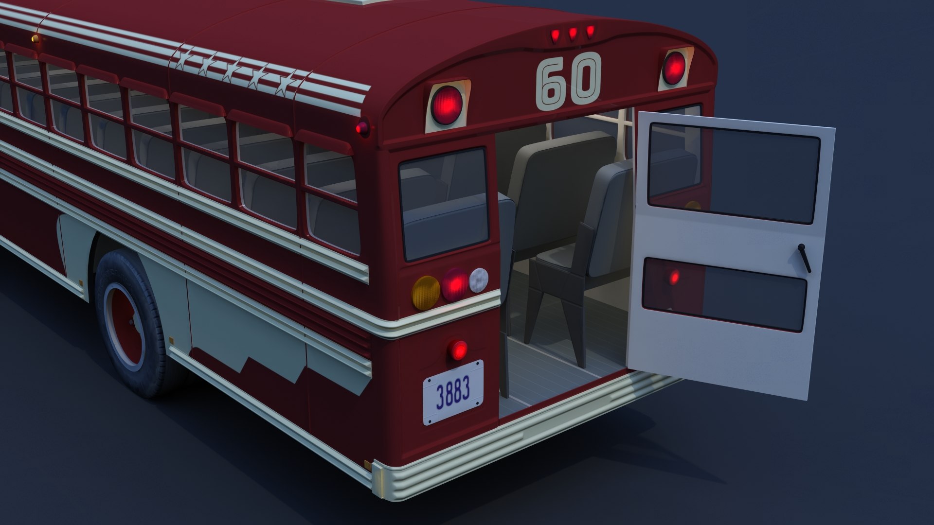 3D Vintage Bus Rigged - TurboSquid 2395488