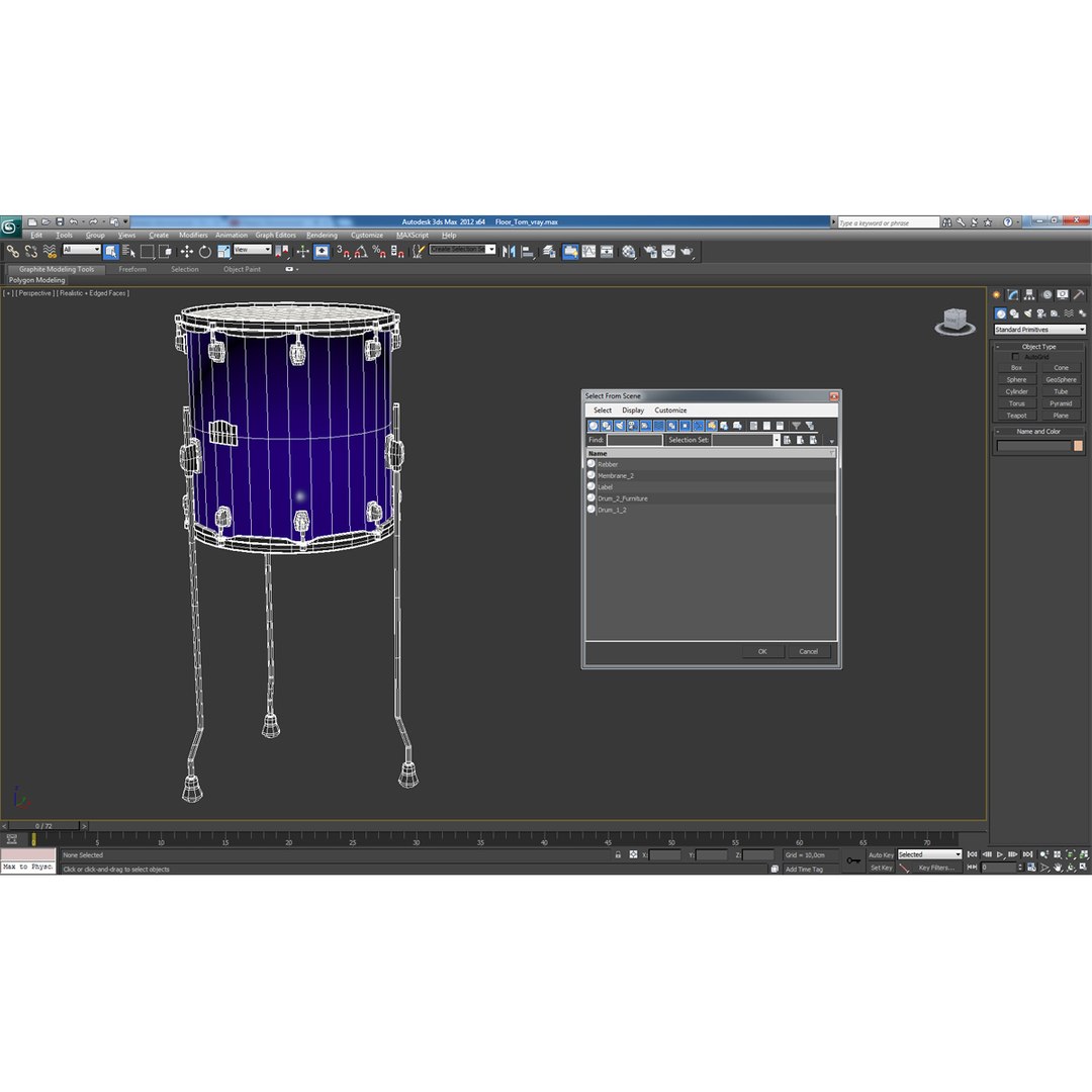 3d model floor tom modeled