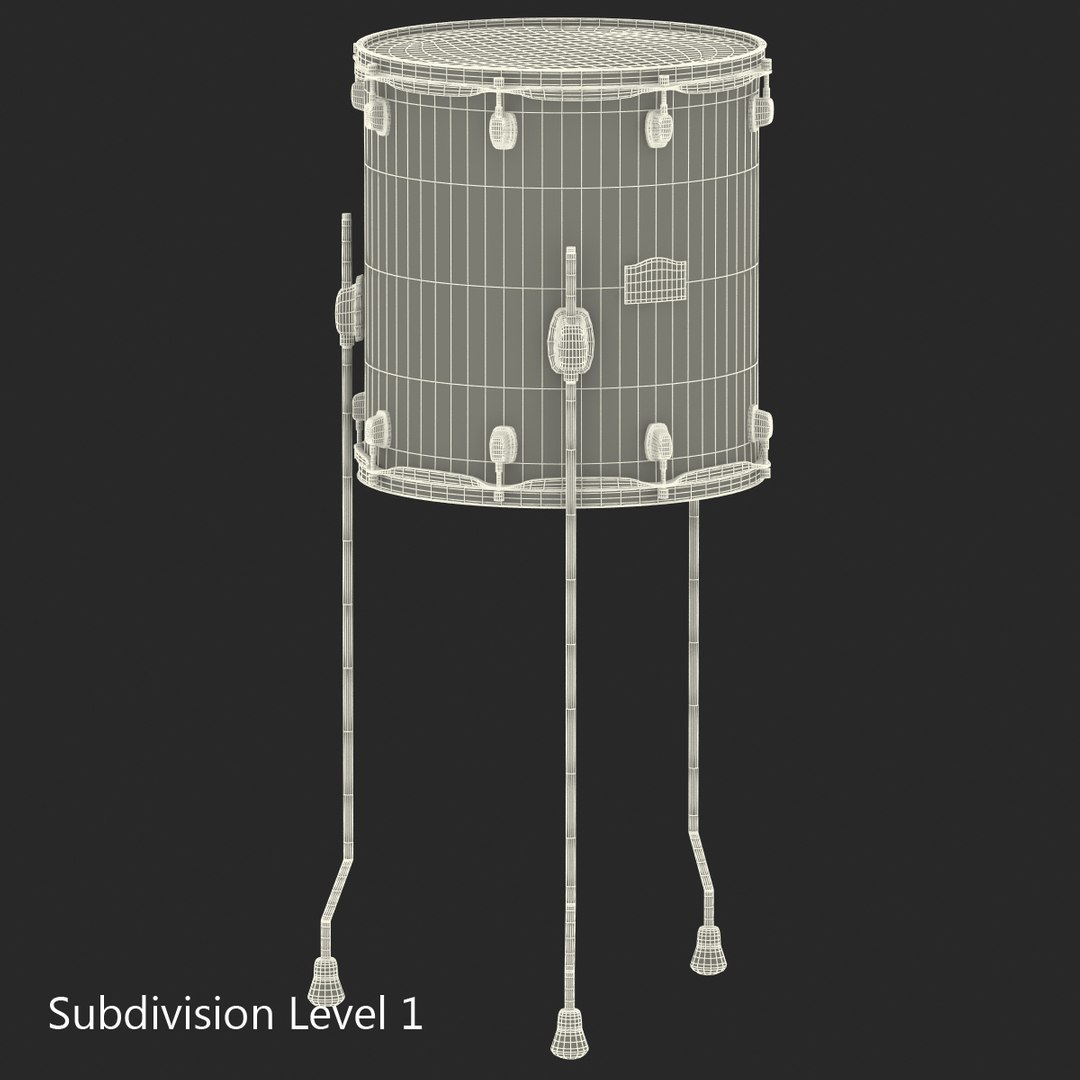 3d model floor tom modeled