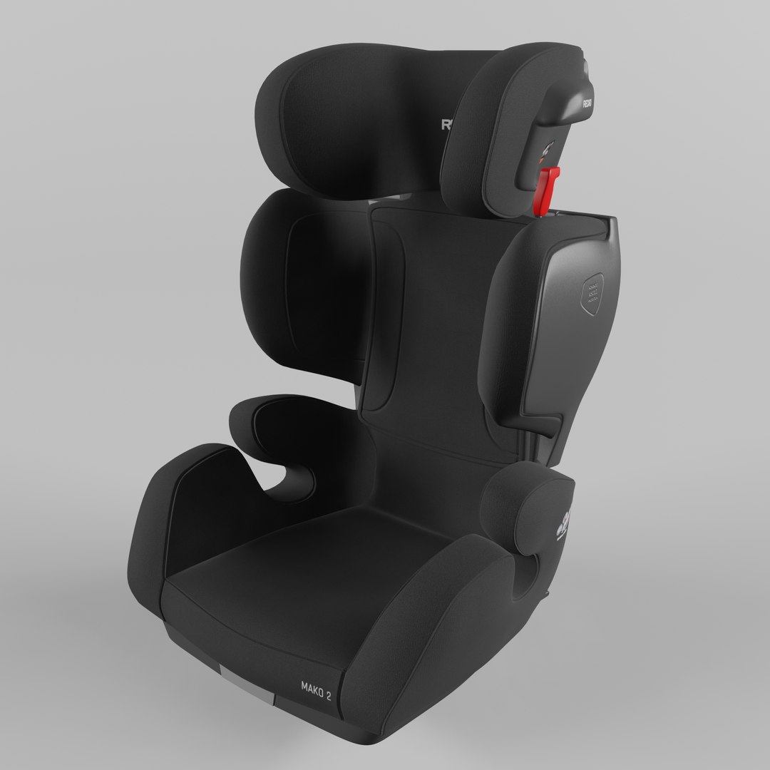 Recaro Mako 2 Children Car Seat Core Deep Black Model - TurboSquid 1764202