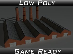 3d obj factory building 10