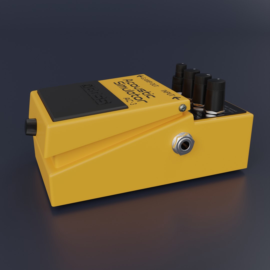 3D Model BOSS AC-3 Acoustic Simulator - TurboSquid 2196175