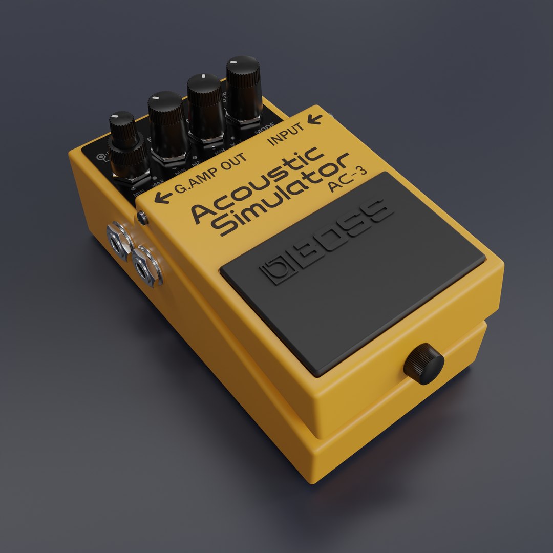 3D Model BOSS AC-3 Acoustic Simulator - TurboSquid 2196175