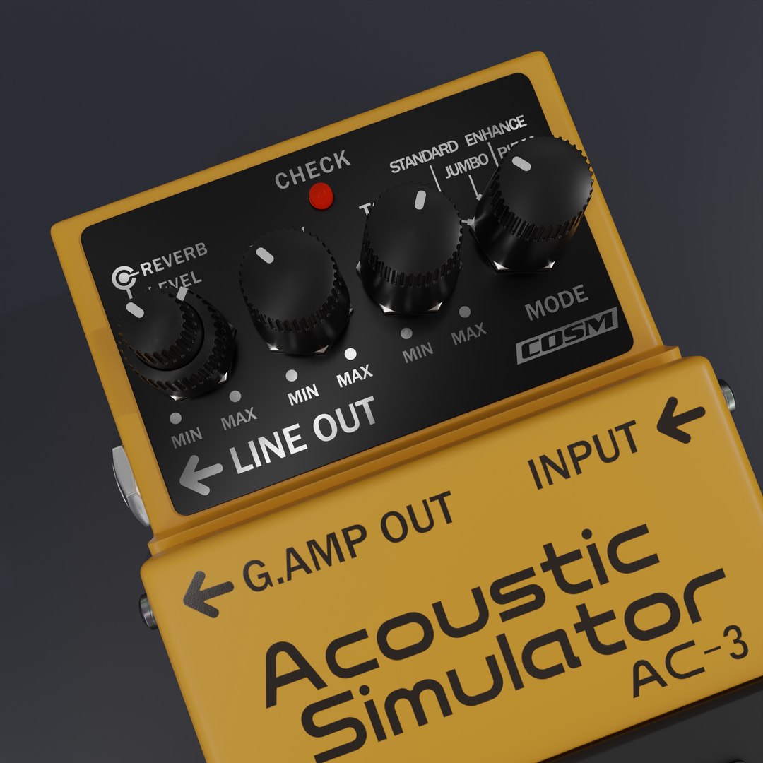 3D Model BOSS AC-3 Acoustic Simulator - TurboSquid 2196175