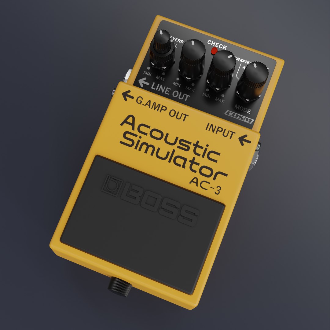 3D Model BOSS AC-3 Acoustic Simulator - TurboSquid 2196175