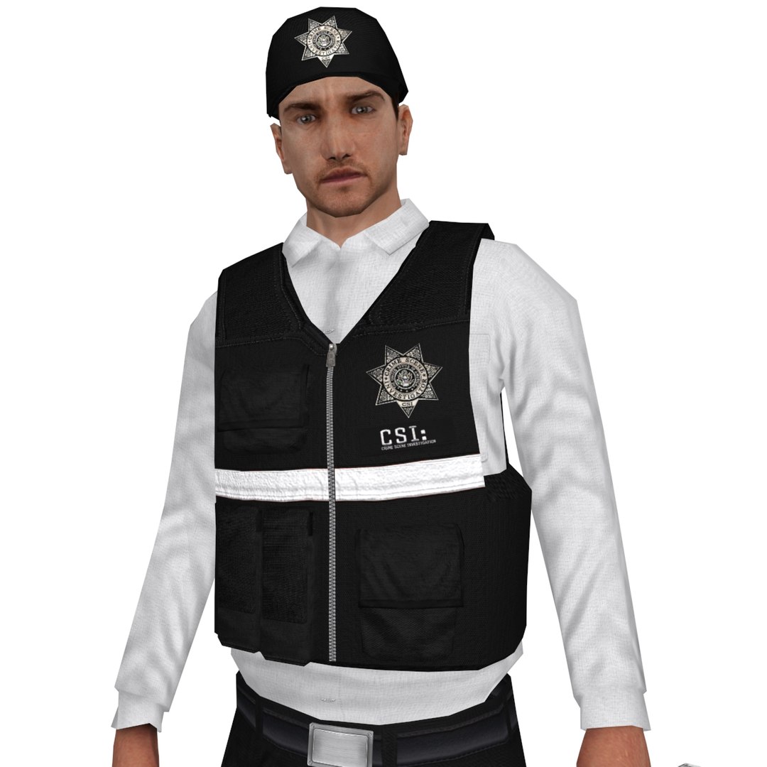 3d Rigged Csi Agent Model