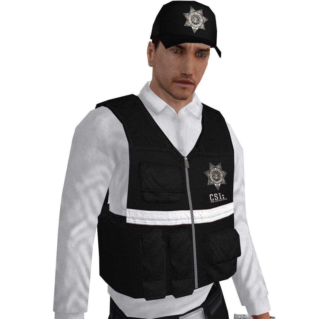 3d Rigged Csi Agent Model