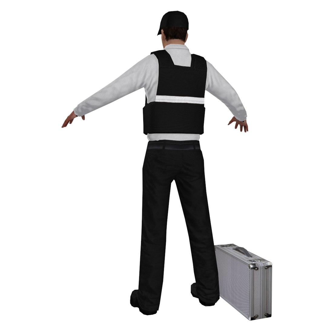 3d Rigged Csi Agent Model