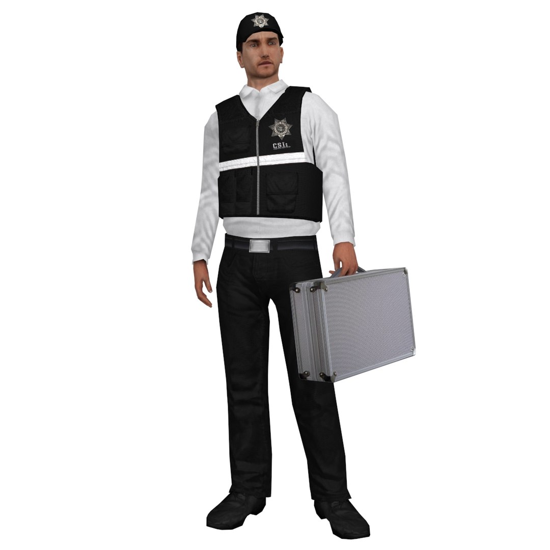 3d Rigged Csi Agent Model