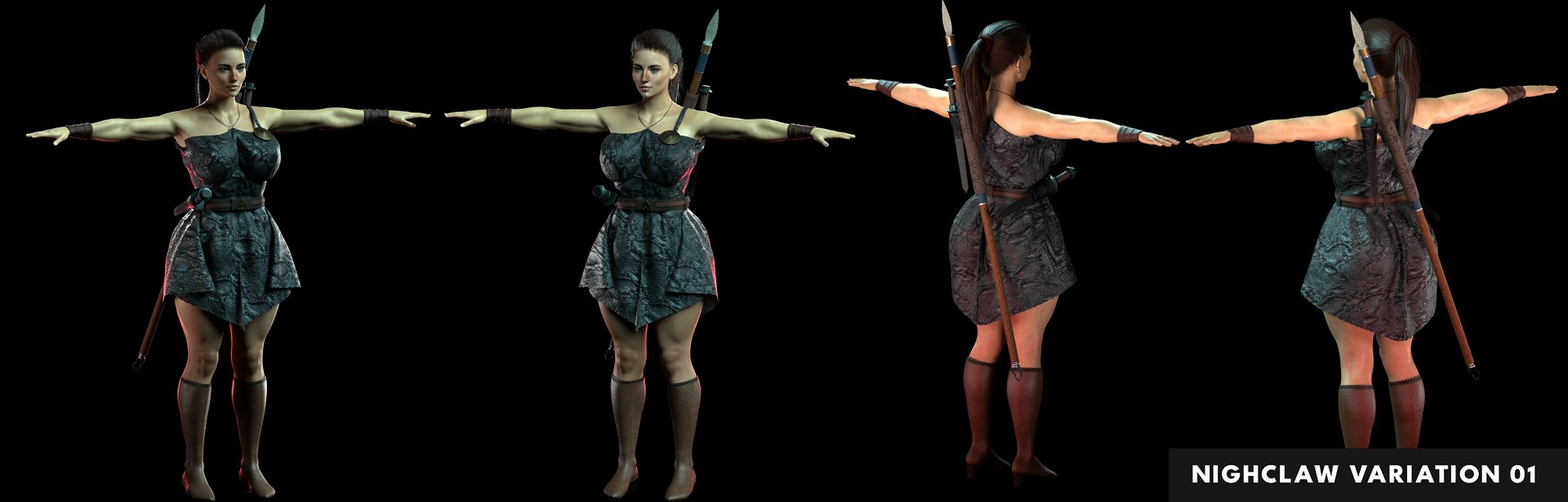 3D Model Medieval Nordic Game Ready Realistic Character - Nightclaw ...