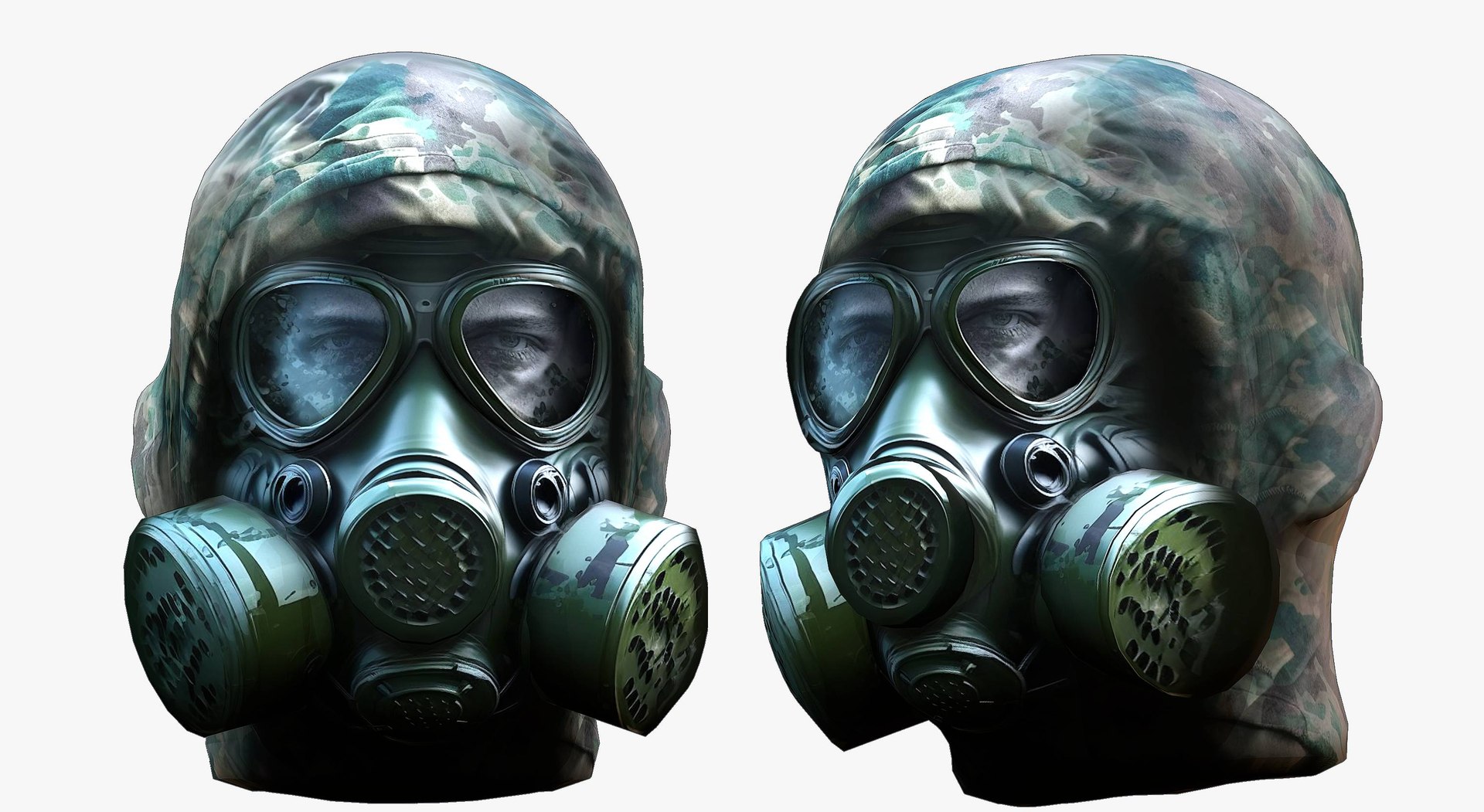 Gas mask protection plastic Black 3D model - TurboSquid 2025956