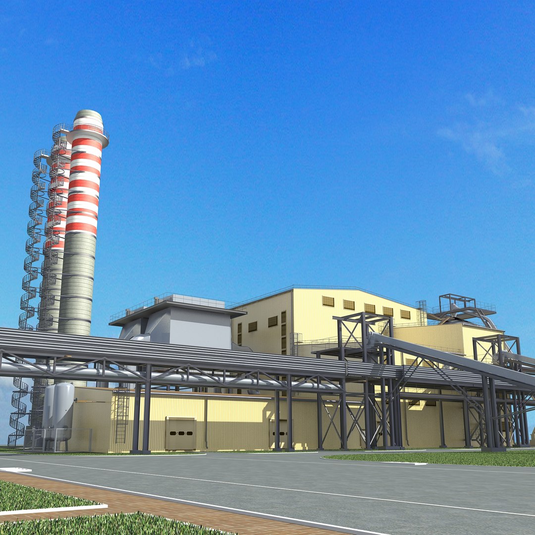 3d Model Power Generating Plant